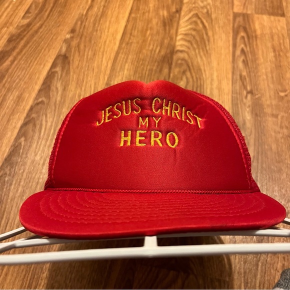 OTTO | Accessories | Vintage Jesus Christ Hat Cap Red Mesh Jesus Christ ...